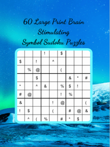 60 Large Print Brain Stimulating Symbol Sudoku Puzzles – De Graw Publishing