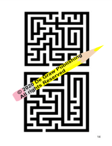 150 Plus Simple to Difficult Mazes – De Graw Publishing