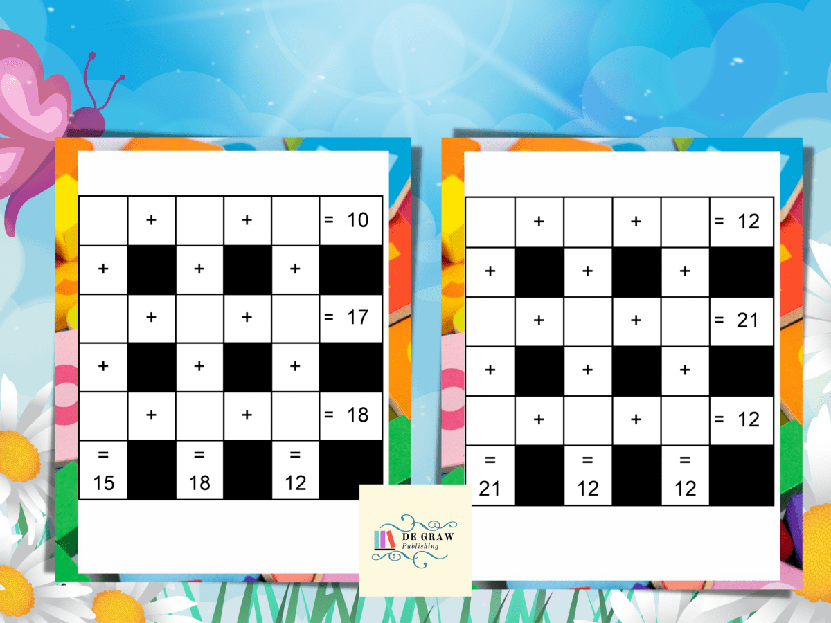 120 Cross Sum Skill Building Addition Problems – De Graw Publishing